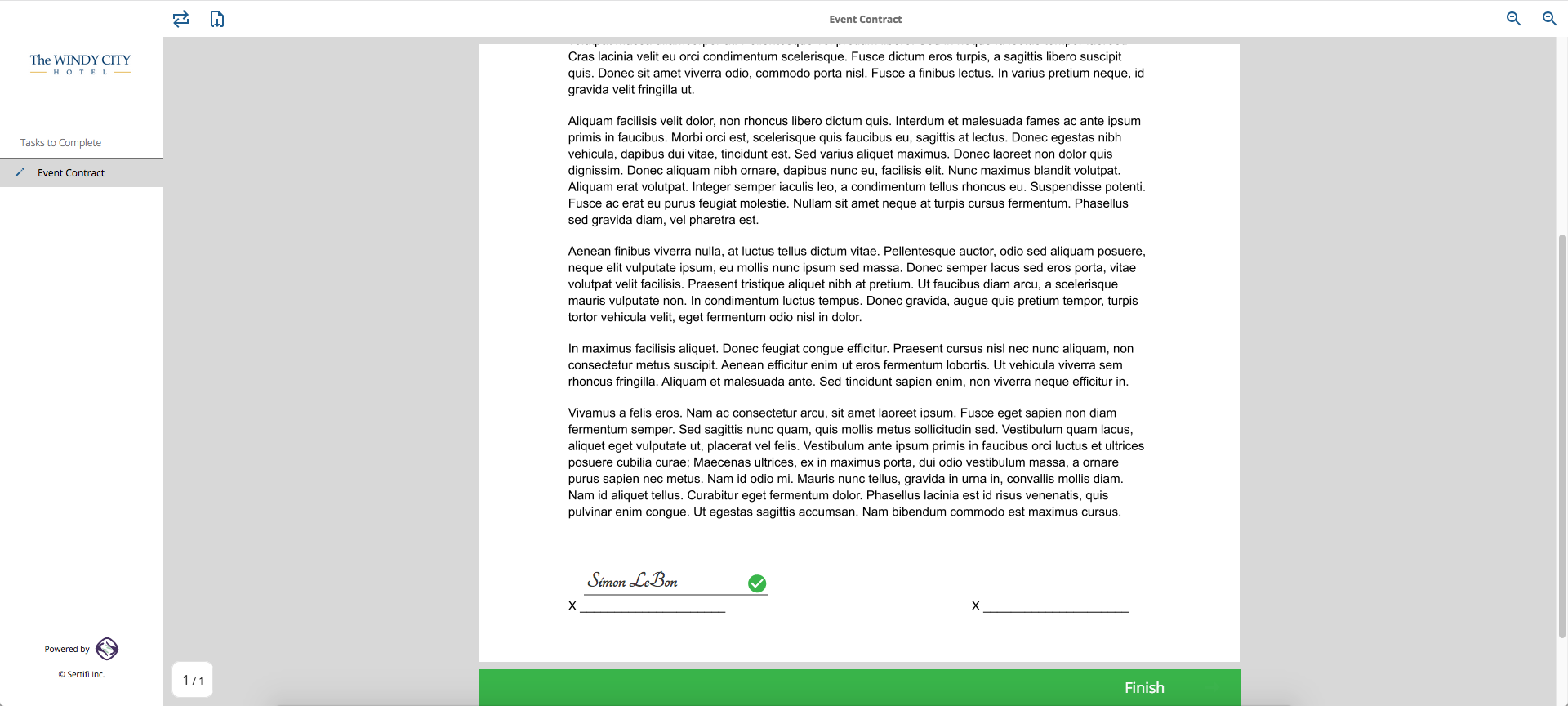 Signing Experience (Beta)