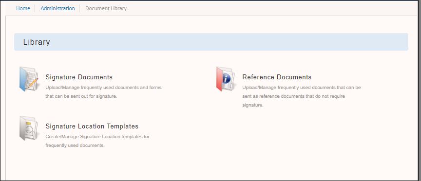 Managing the Document Library